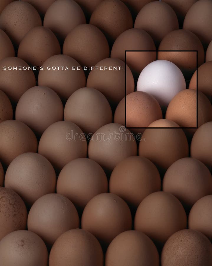 Soemone S Gotta Be Different Stock Image - Image of identity ...