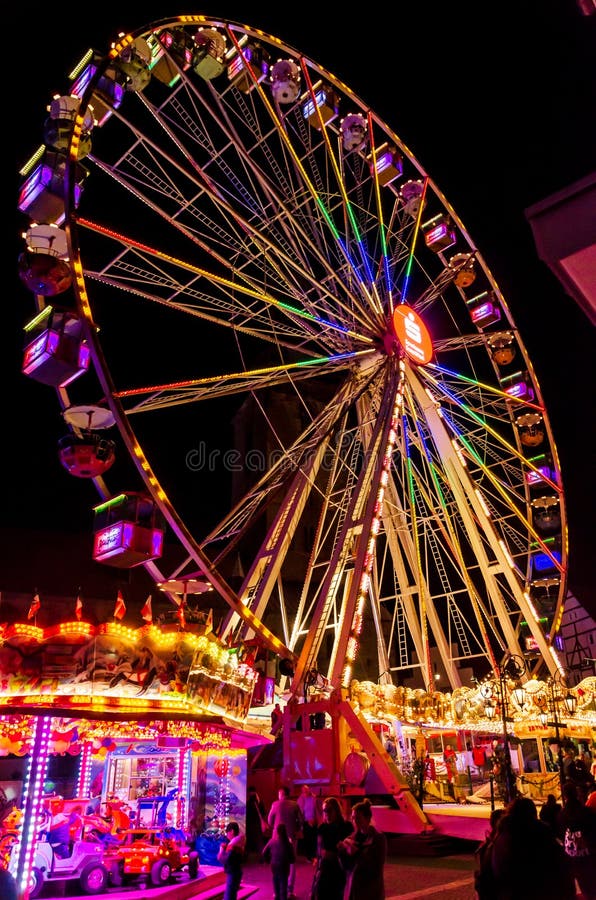 Soest, Germany - November 02, 2022: Ferris Wheel at Soest Kirmes Fair ...