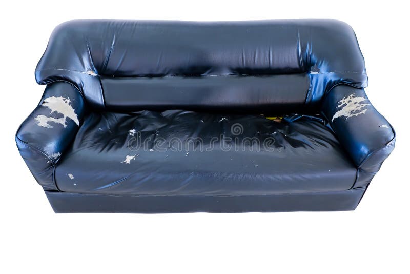 Sofá Abandonado Rasgado Do Vintage Grung Velho Foto de Stock - Imagem ...