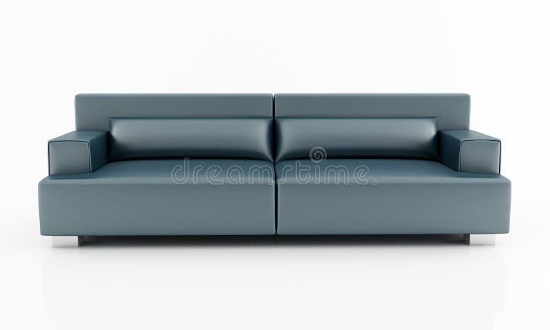 Sofá moderno azul marino stock de ilustración. Ilustración de casero ...