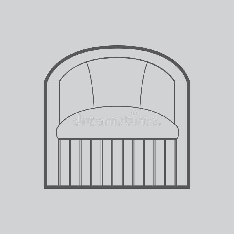 Sofa Chair. Vector Illustration Decorative Design Stock Vector ...