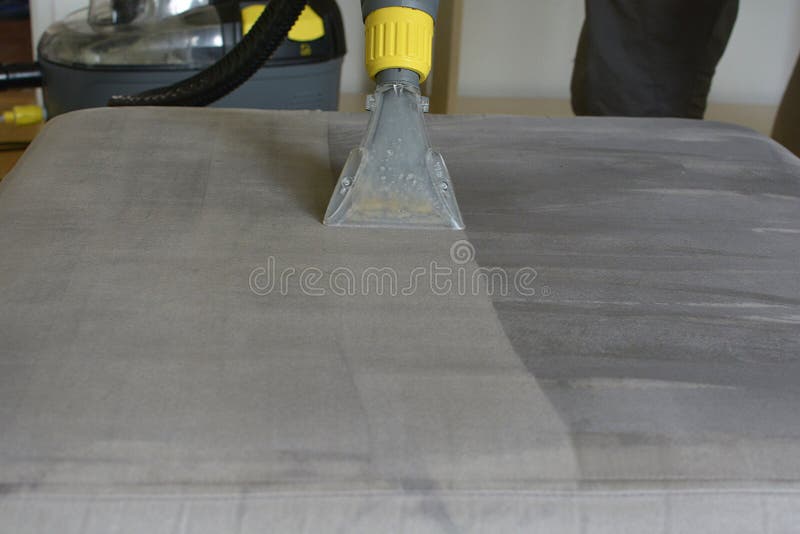 Sofa cleaning shampoo stock photo. Image of shampoo - 123401686