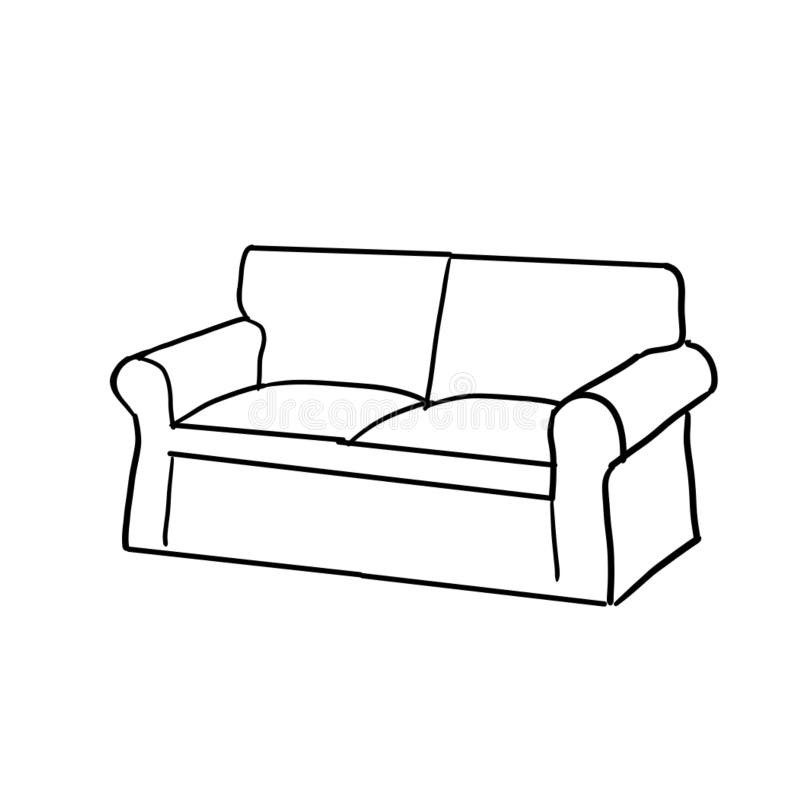 Sofa Coloring Page Sketch Coloring Page