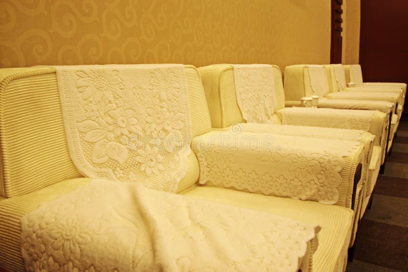 Sofa in a conference room stock photo. Image of white - 216212504