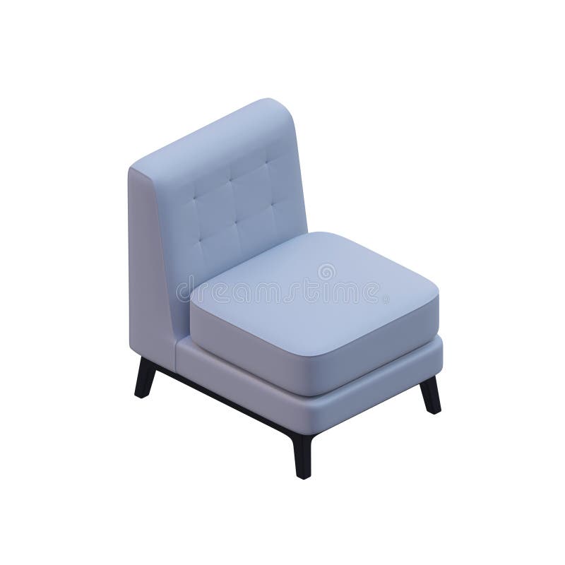 Sofa 3D Render Design Element 02 Stock Image - Illustration of object ...