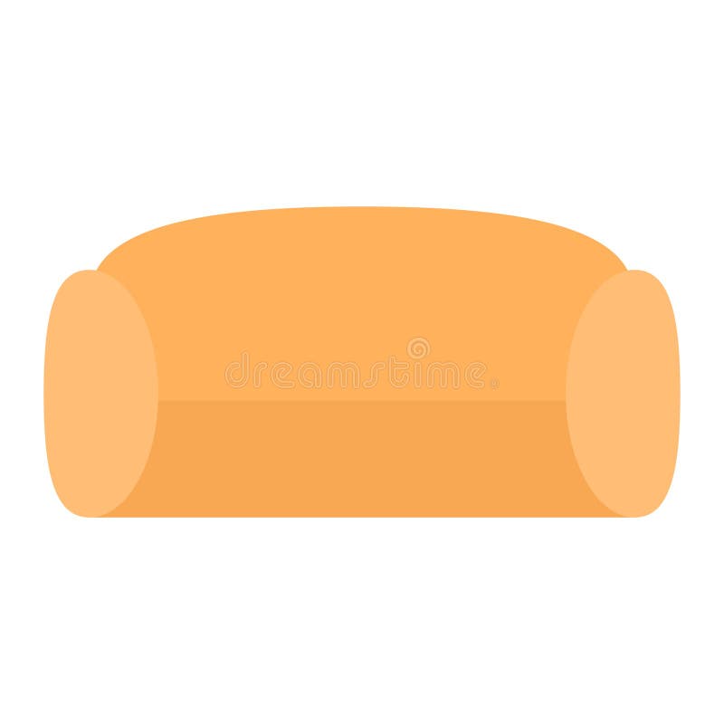 Sofa flat icon. stock vector. Illustration of upholstery - 270282276