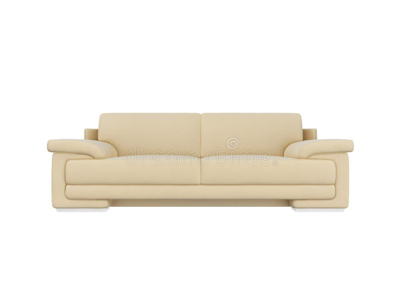 Sofa front view stock illustration. Illustration of front - 97025479