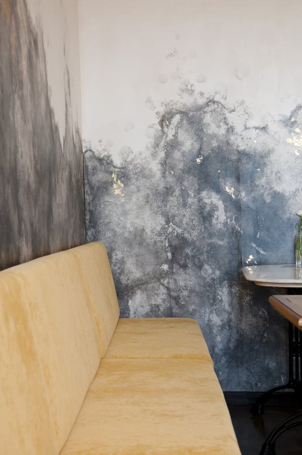 Sofa Furniture in Cafe or Restaurant Loft Interior Stock Photo - Image ...