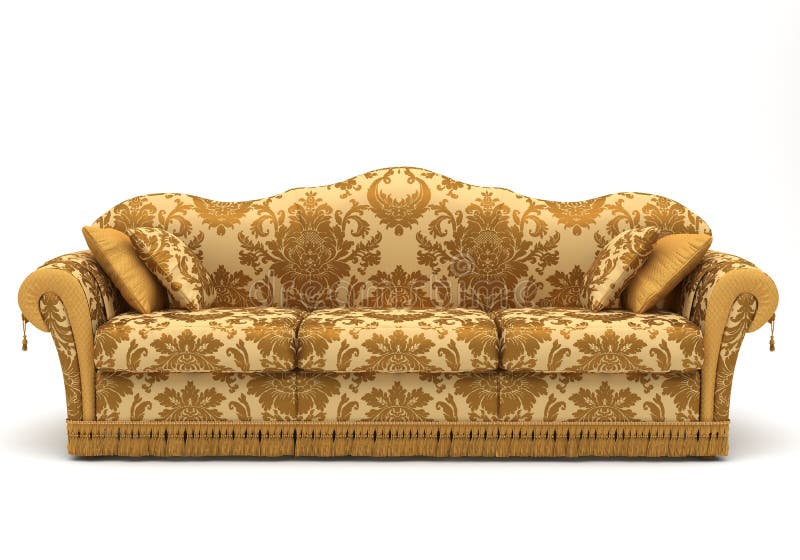 Sofa with Gold Palm Tree in Pot, Livingroom Interior Black Wall with ...