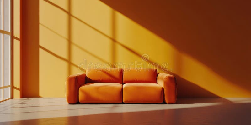 The Sofa Has a Modern, Boxy Shape with Clean Lines, Which Aligns with ...