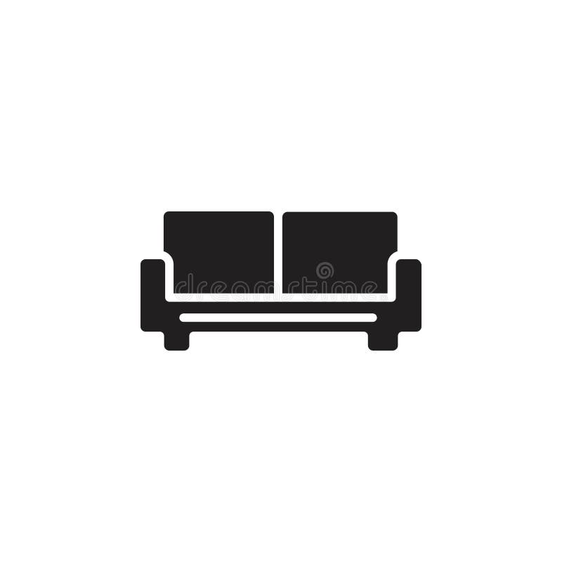 Sofa Icon Flat Line Illustration Stock Illustration - Illustration of ...