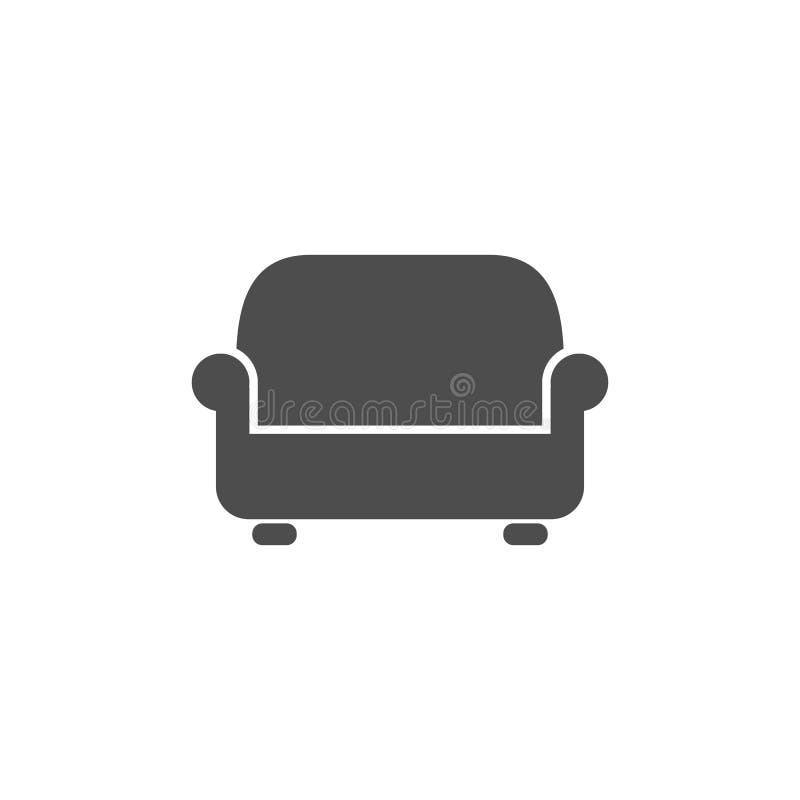 Sofa Icon. Vector Illustration, Flat Design. - Vector Stock ...