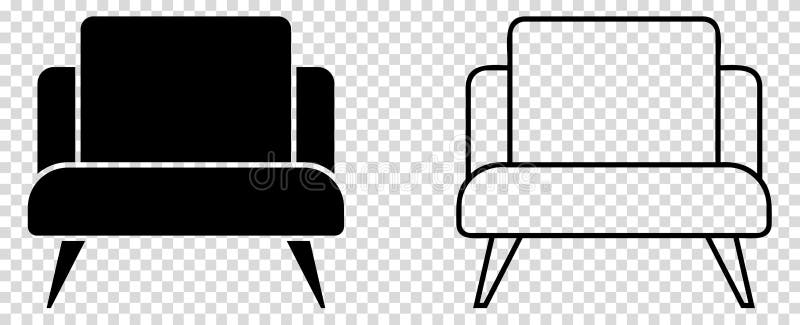 Sofa icons stock vector. Illustration of couch, shape - 267095407