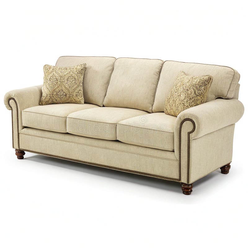 Sofa Isolated on Transparent Background Stock Illustration ...