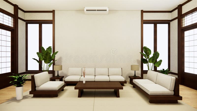 Sofa Japanese Style on Room Japan and the White Backdrop Provides a ...