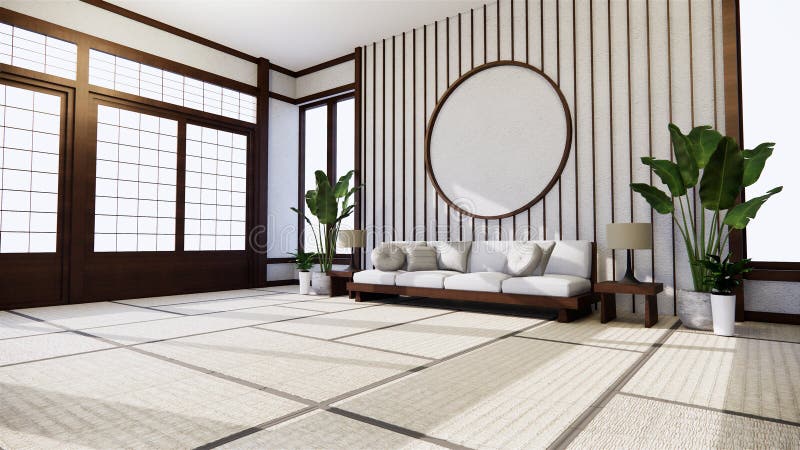 Sofa Japanese Style on Room Japan and the White Backdrop Provides a ...