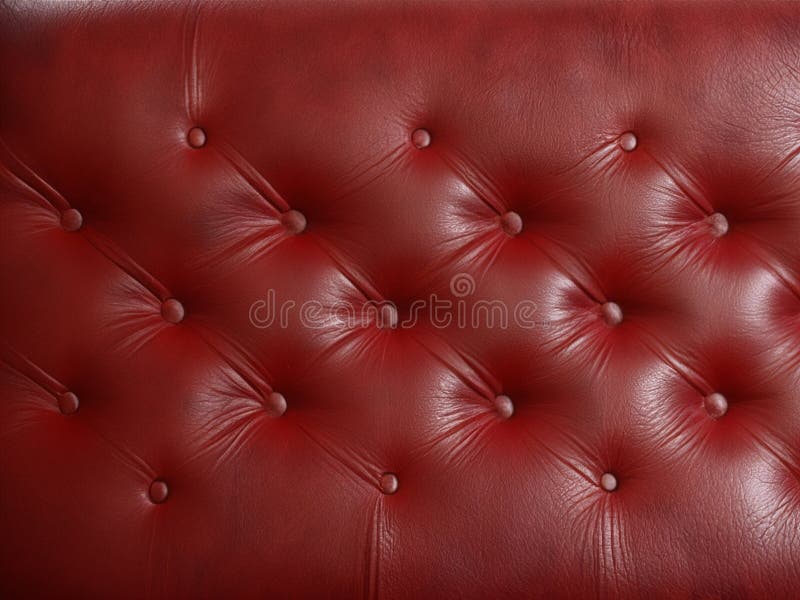 Sofa with Red Leather Texture Stock Image - Image of style, interior ...