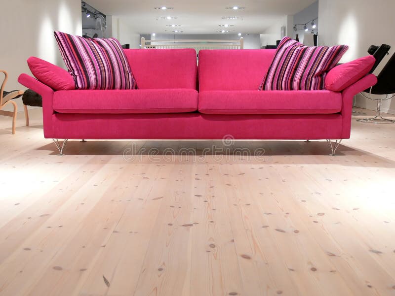 Sofa rose photo stock. Image du détente, divan, pièce - 2914354