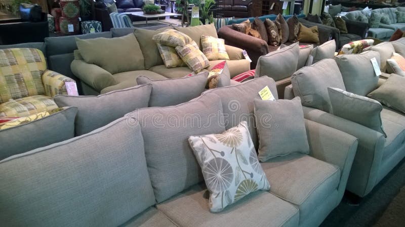 Sofa Selling at Furniture Store Editorial Stock Photo - Image of home ...