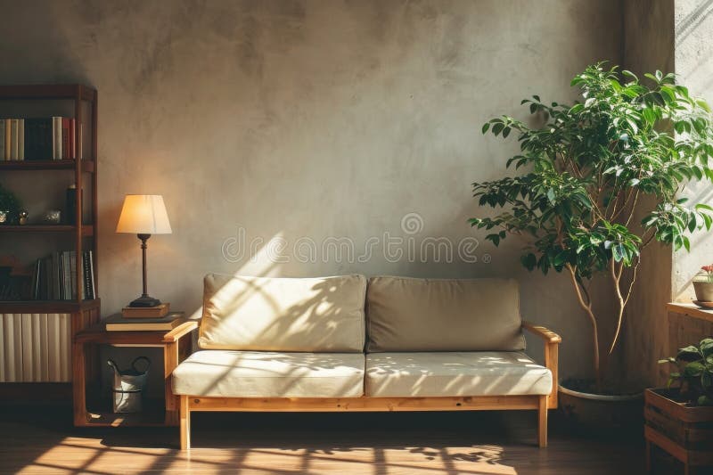 The Sofa Stands in the Home Interior. Design Concept Stock Image ...