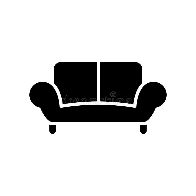 Sofa-Symbol-Vorlage vektor abbildung. Illustration von konzept - 250454846