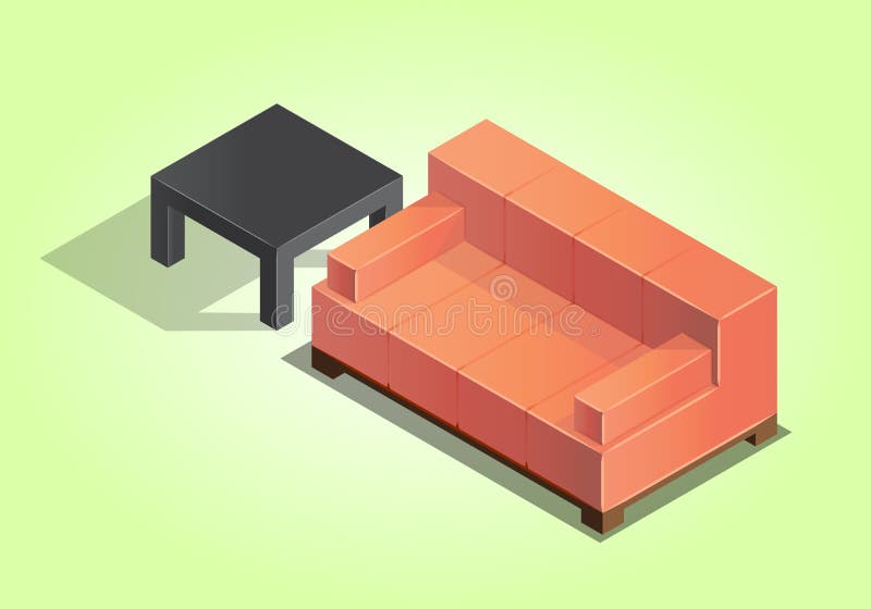 Set Modern Sofa Isometric Drawing Stock Illustrations – 117 Set Modern ...