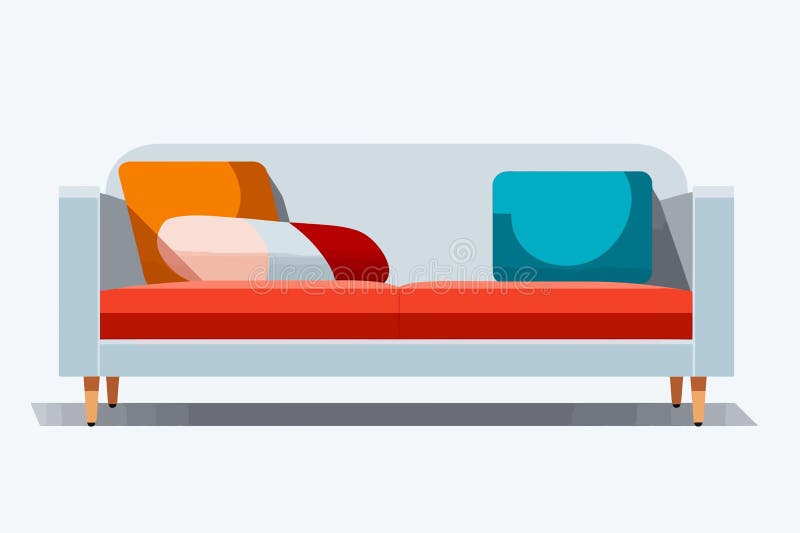 Sofa Vector Flat Minimalistic Asset Isolated Illustration Stock Vector ...