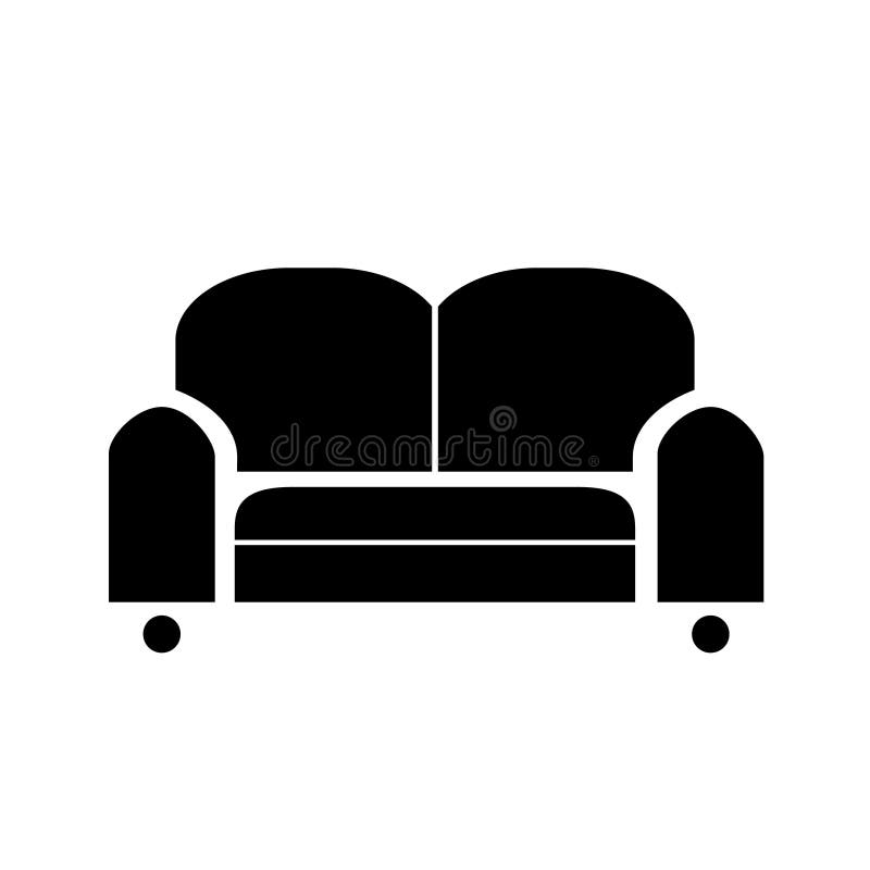 Sofa Vector Icon. Furniture or Interior Element Illustration Symbol ...