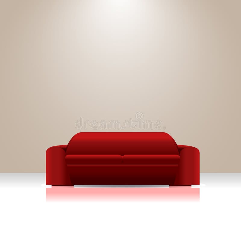 Sofa vector stock vector. Illustration of home, simple - 43266229