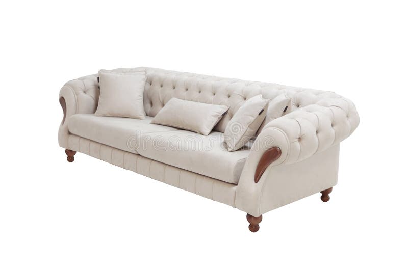Sofa on a white background stock photo. Image of isolated - 261567054