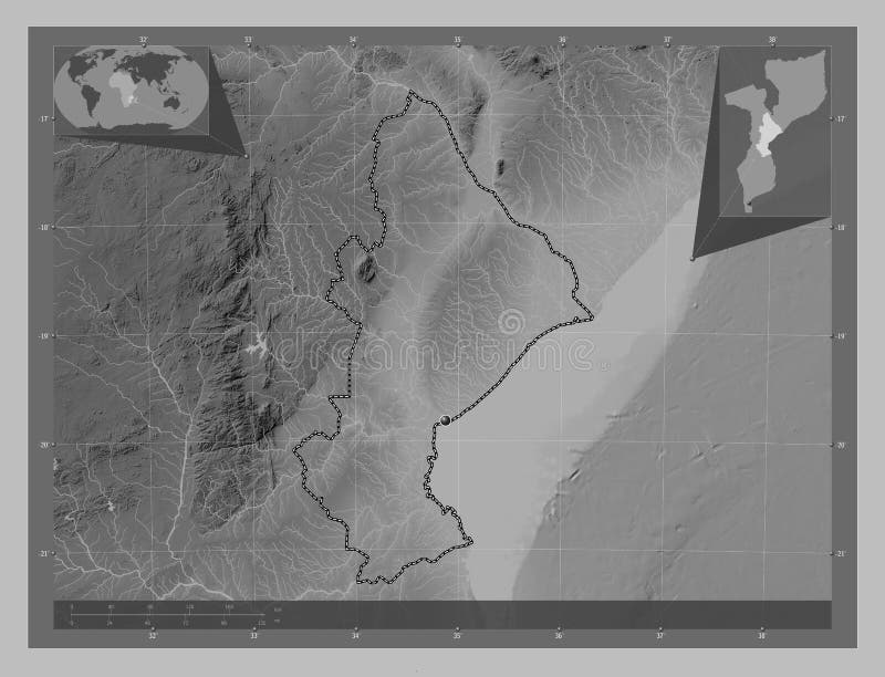 Sofala, Mozambique. Grayscale. Capital Stock Illustration ...