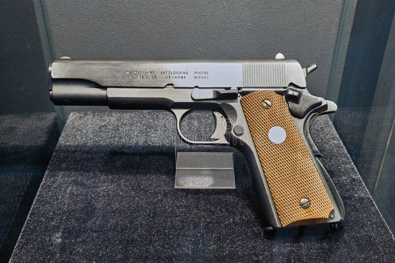 Sofia, Bulgaria, April 24, 2024 Semi Automatic Pistol Colt M1911 in ...