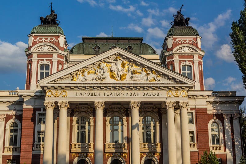 SOFIA, BULGARIA - AUGUST 2, 2019: Ivan Vazov National Theatre in Sofia ...
