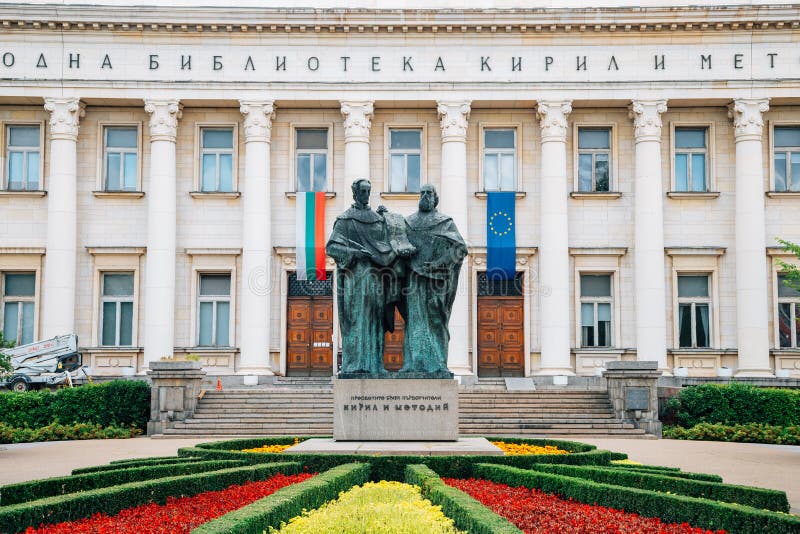 St. Cyril and Methodius National Library in Sofia, Bulgaria Editorial ...