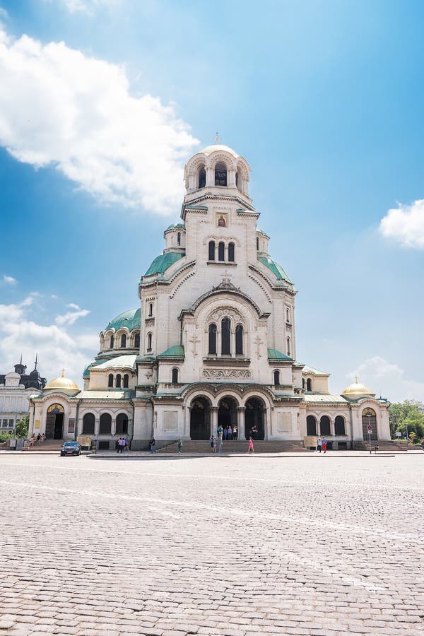 Facade of the Cathedrale Saint Alexander in Sofia Editorial Stock Image ...