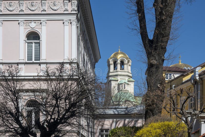 Cathedral Saint Alexander Nevski in Sofia, Bulgaria Editorial Stock ...