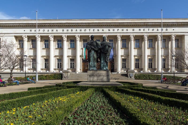 Amazing View of National Library St. Cyril and Methodius in Sofia ...