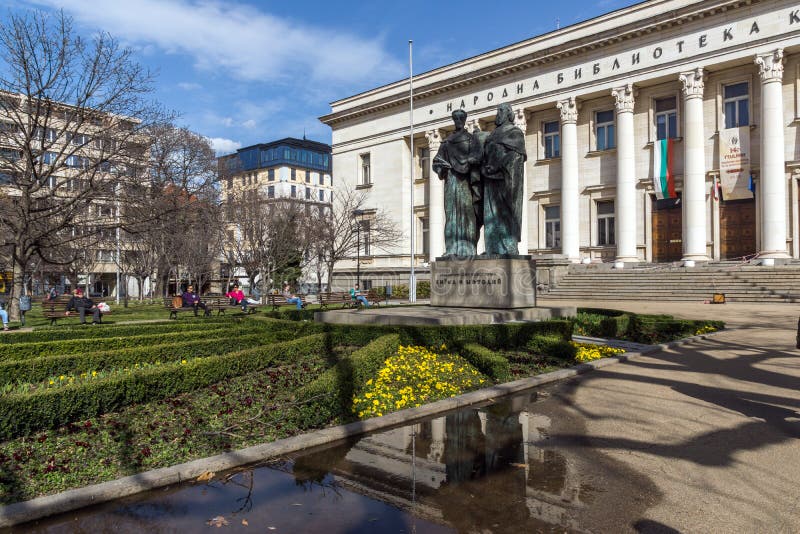 Amazing View of National Library St. Cyril and Methodius in Sofia ...