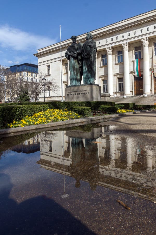Amazing View of National Library St. Cyril and Methodius in Sofia ...
