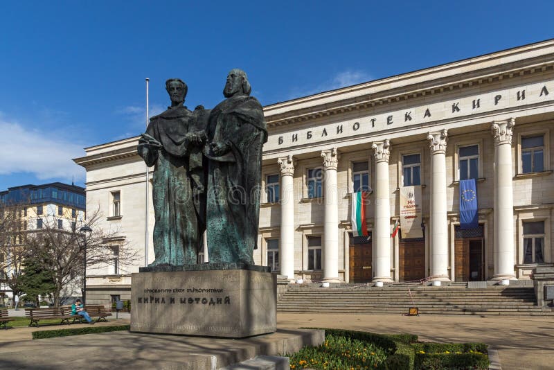 Amazing View of National Library St. Cyril and Methodius in Sofia ...