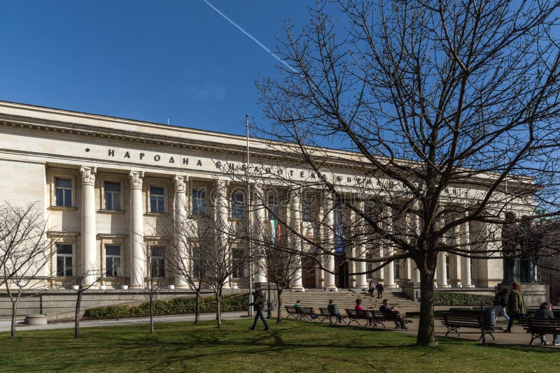 Amazing View of National Library St. Cyril and Methodius in Sofia ...