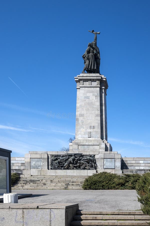 Monument of the Soviet Army in Sofia, Bulgaria Editorial Stock Image ...