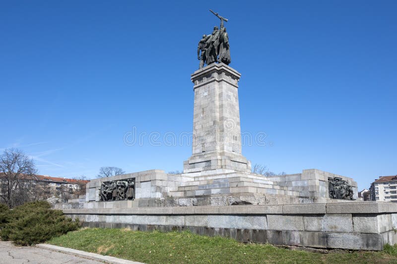 Monument of the Soviet Army in Sofia, Bulgaria Editorial Stock Photo ...