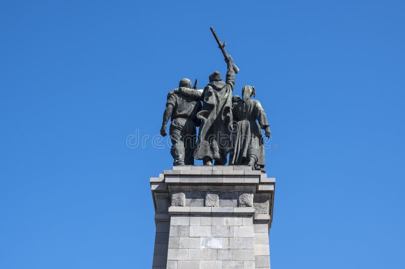 Monument of the Soviet Army in Sofia, Bulgaria Editorial Photo - Image ...