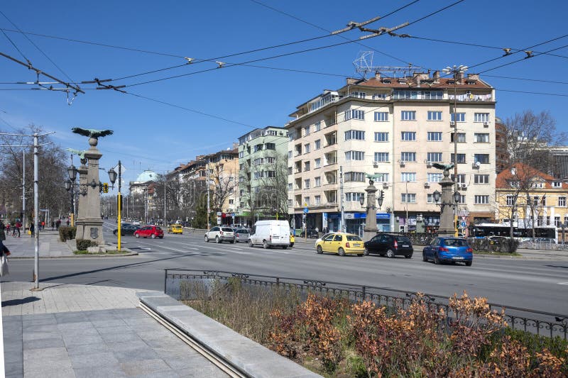 Eagle Bridge Over Perlovska River in City of Sofia, Bulgaria Editorial ...