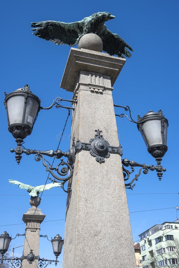 Eagle Bridge Over Perlovska River in City of Sofia, Bulgaria Editorial ...