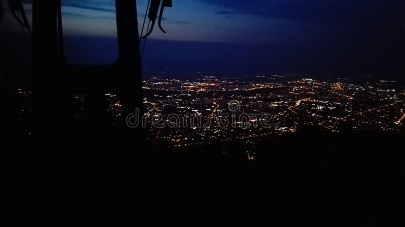 Sofia Bulgaria Night View Terrace Stock Photo - Image of terrace, sofia ...