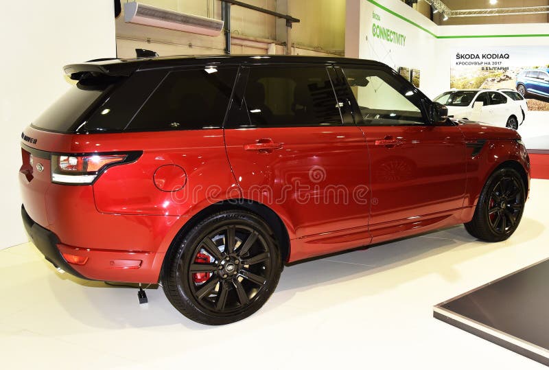 Sofia, Bulgaria, October 13-2017: Land Rover Range Rover Sport at Sofia ...