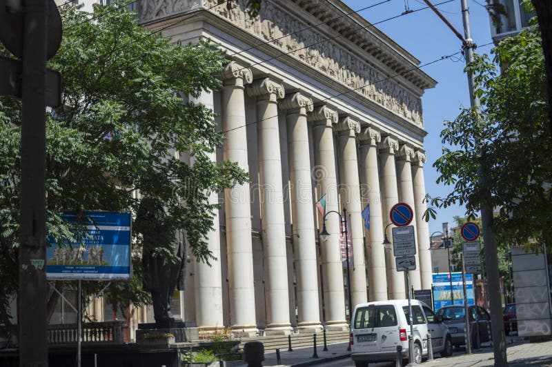 07 30 2021 Sofia Bulgaria a View of a Old Building at City Center ...