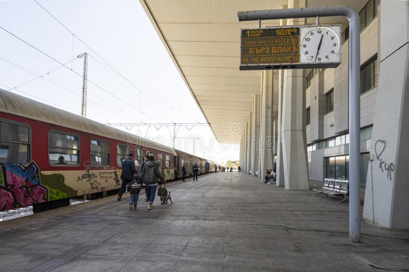 Sofia Central Railway Station, Bulgaria Editorial Stock Image - Image ...